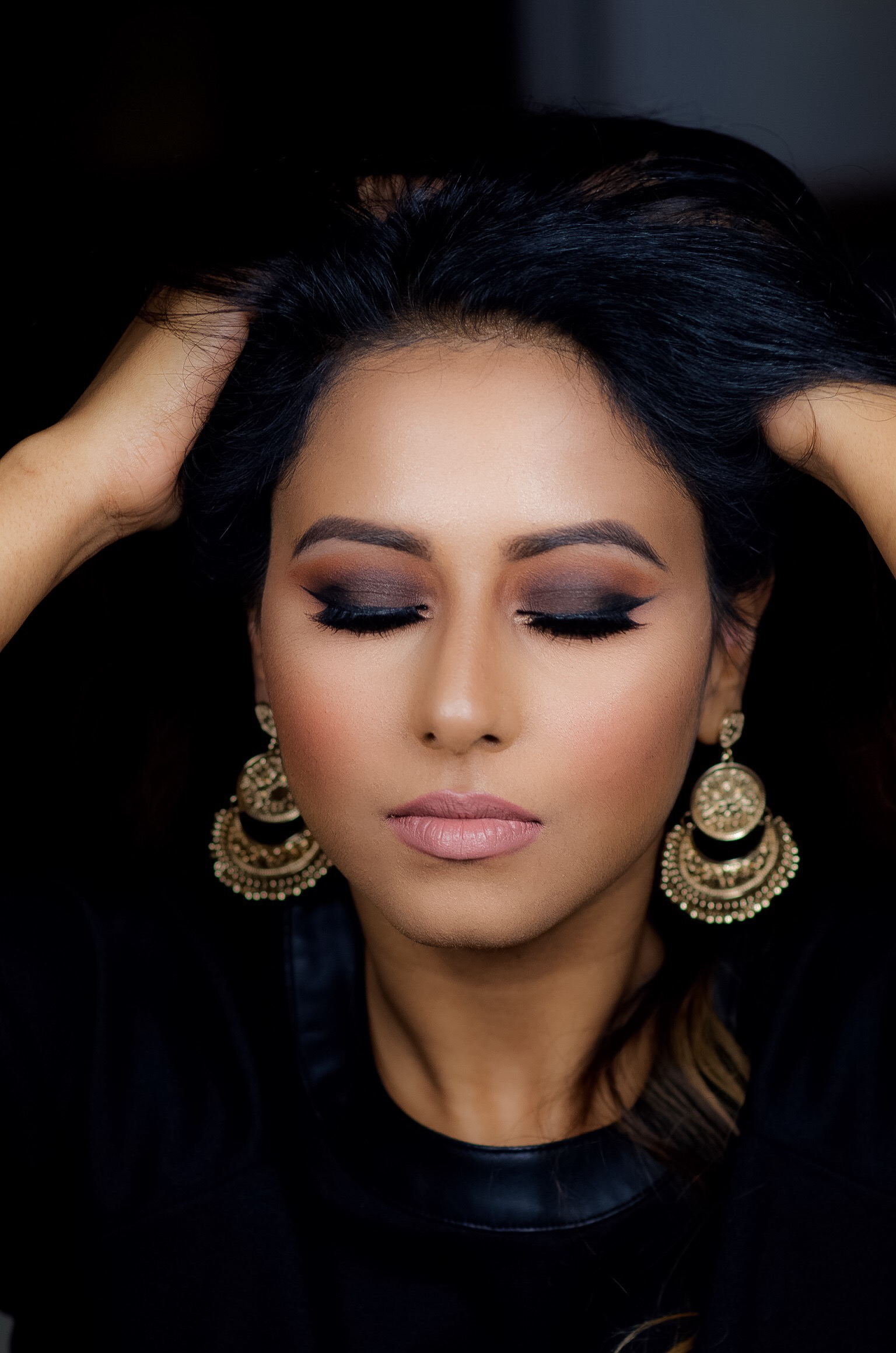 Brown Smokey Eye Makeup Look Indian Bridal Makeup Boston
